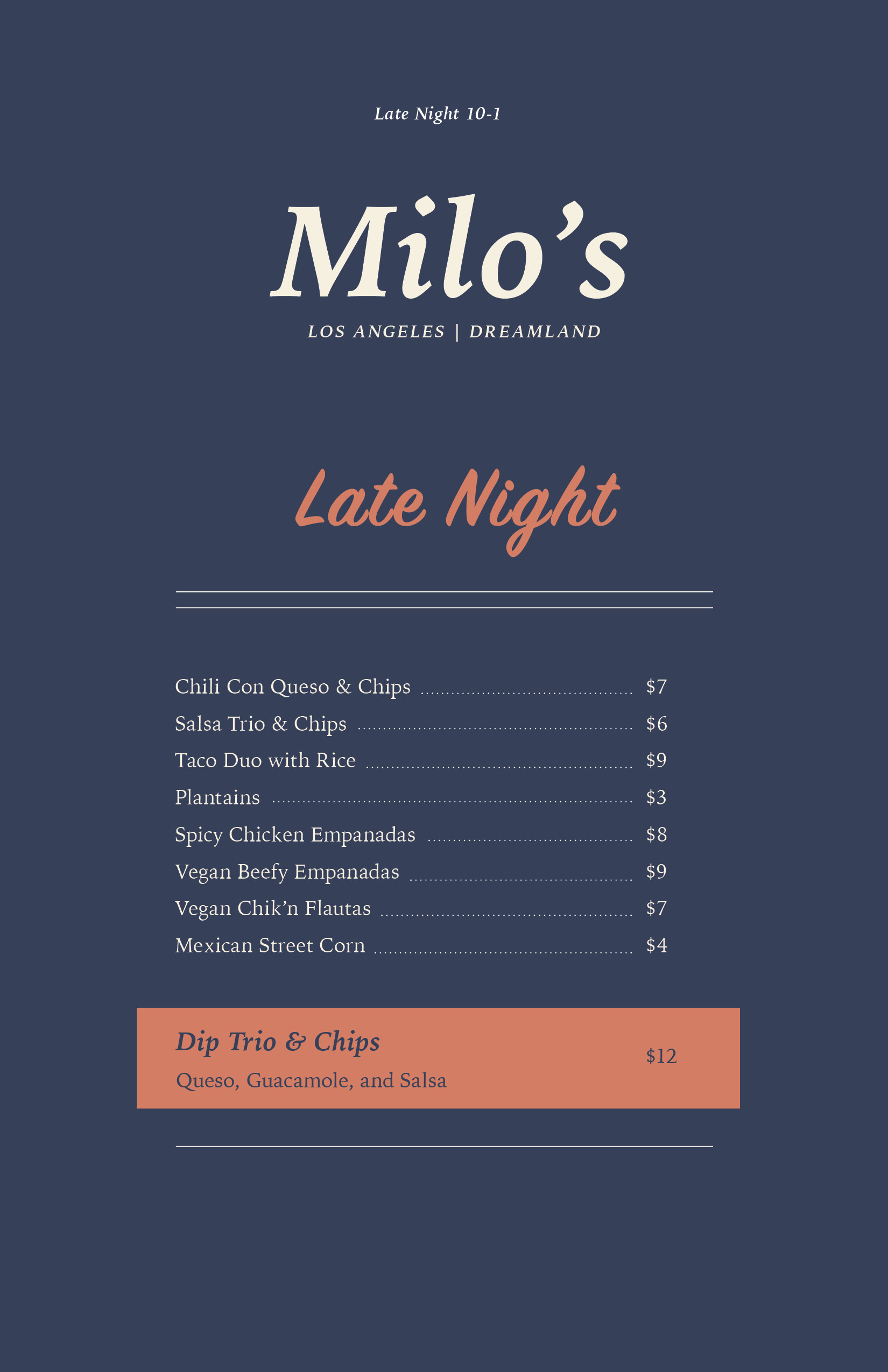 Milo’s Menus – Lindsay Michael Design